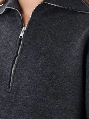 RÓHE Half-zip Turtleneck Jumper In Merino Wool And Cashmere Blend