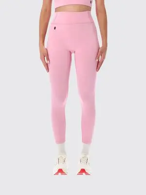 On High-waisted Performance Leggings In Recycled Technical Fabric - Pink
