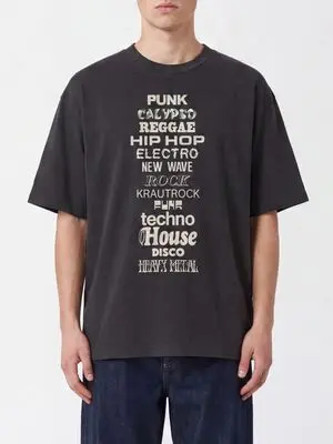 HTC LOS ANGELES Relaxed Fit Slogan Print Cotton T-shirt