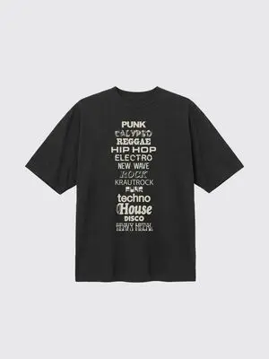 HTC LOS ANGELES Relaxed Fit Slogan Print Cotton T-shirt