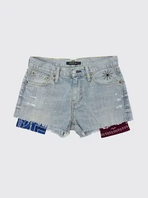 HTC LOS ANGELES Studded Shorts With Bandana Print