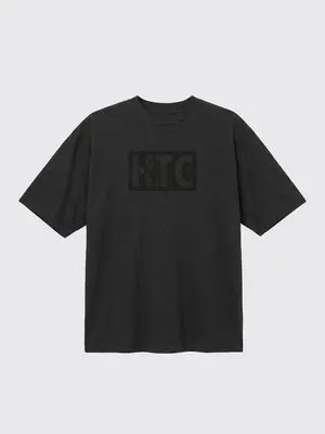HTC LOS ANGELES Relaxed Fit Tone-on-tone Logo Cotton T-shirt