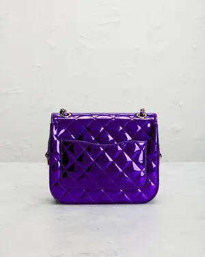 FWRD RENEW Chanel Patent Mini Hollywood Boulevard Flap Bag