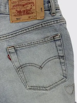 HTC LOS ANGELES High-waisted Shorts With Raw Hem