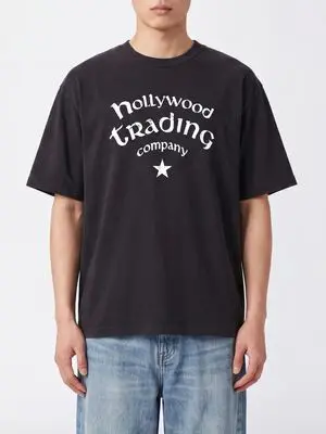 HTC LOS ANGELES Oversized Cotton Logo-print T-shirt With Dropped Shoulders