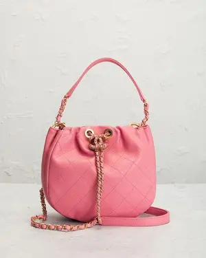 FWRD RENEW Chanel Calfskin Drawstring Bucket Bag
