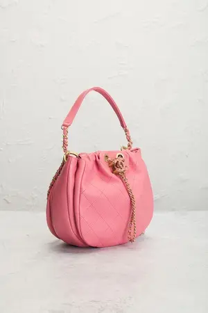 Chanel Calfskin Drawstring Bucket Bag