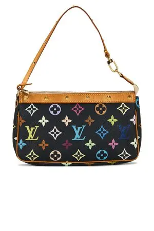 LOUIS VUITTON Monogram Pochette Accessoires Shoulder Bag In Black - Multicolor