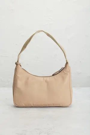 Prada Re-edition 2000 Re-nylon Mini Shoulder Bag In Beige - Cameo