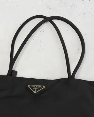 FWRD RENEW Prada Tessuto Tote Bag - Black