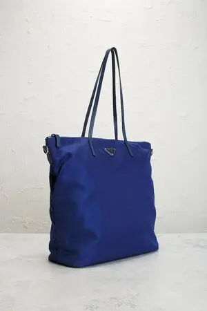 FWRD RENEW Prada Tessuto Tote Bag - Blue