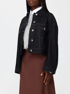 Brunello Cucinelli Cropped Relaxed-fit Denim Jacket In Cotton