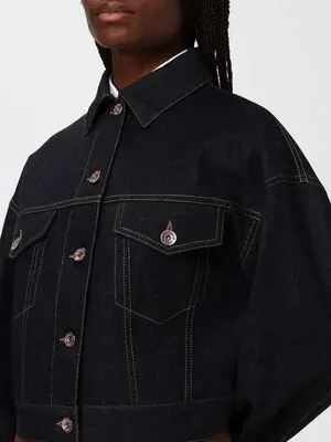 Brunello Cucinelli Cropped Relaxed-fit Denim Jacket In Cotton