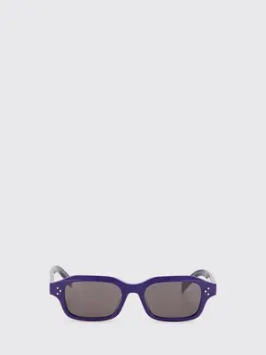 Celine Rectangular Acetate Sunglasses With Dark Lenses And Thick Temples