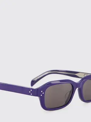 Celine Rectangular Acetate Sunglasses With Dark Lenses And Thick Temples