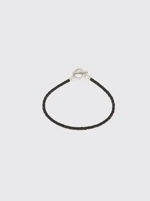 Bottega Veneta Woven Nappa Bracelet With Silver Clasp - Brown