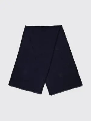 FERRAGAMO Wool And Silk Blend Scarf With Fringed Edges
