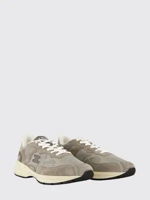 Celine Low Top Sneakers In Mesh And Suede With Monogram Pattern - Beige