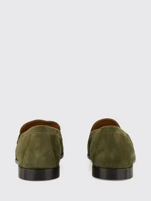 FERRAGAMO Suede Calfskin Penny Loafers With Gancini