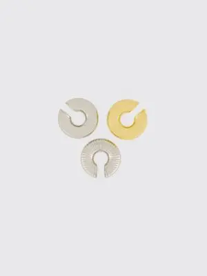 Rabanne Set Of Three Brass Ear Cuffs - Silver