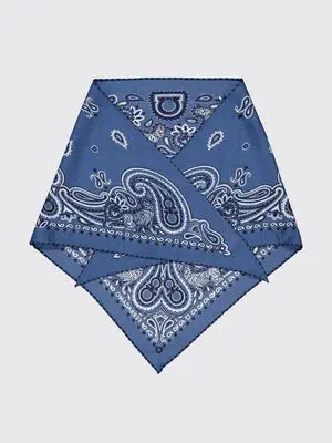 FERRAGAMO Arabesque Cashmere And Wool Triangle Scarf With Logo