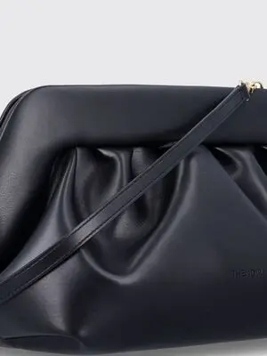 THEMOIRE Bios Draped Vegan Leather Clutch Themoiré With Strap