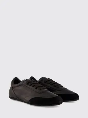Dolce & Gabbana Ginnica Soft Calf Leather Sneakers With Suede Details