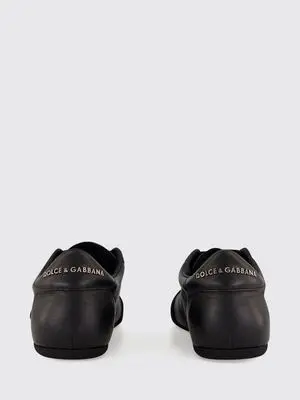 Dolce & Gabbana Ginnica Soft Calf Leather Sneakers With Suede Details