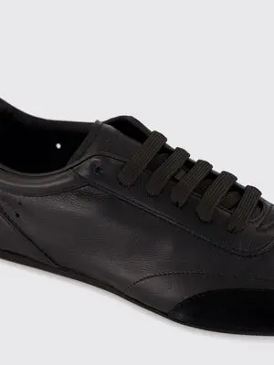 Dolce & Gabbana Ginnica Soft Calf Leather Sneakers With Suede Details