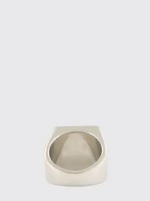 MAISON MARGIELA Rectangular Brass Ring With Engraved Numeric Logo Detail