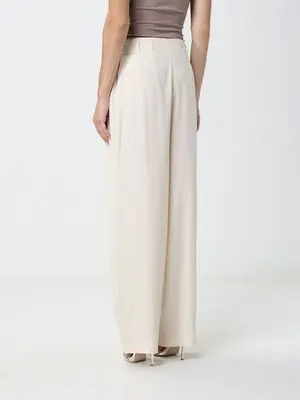 Alberta Ferretti Mid-rise Crêpe Palazzo Trousers With Pleats