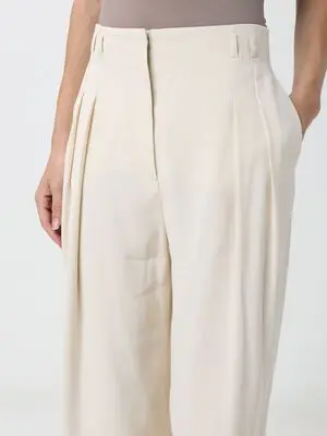 Alberta Ferretti Mid-rise Crêpe Palazzo Trousers With Pleats
