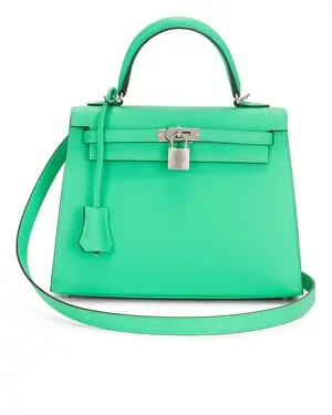 FWRD RENEW Hermes Epsom Kelly 25 Sellier Handbag