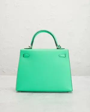 FWRD RENEW Hermes Epsom Kelly 25 Sellier Handbag