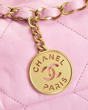FWRD RENEW Chanel Calfskin Small 22 Hobo Bag - Pink