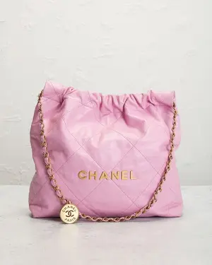 FWRD RENEW Chanel Calfskin Small 22 Hobo Bag