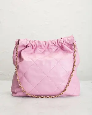 FWRD RENEW Chanel Calfskin Small 22 Hobo Bag