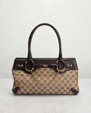 FWRD RENEW Gucci Horsebit Tote Bag