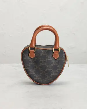 FWRD RENEW Celine Triomphe Heart Handbag