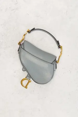Dior Micro Saddle Bag - Blue