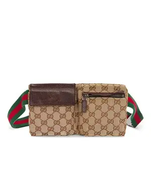 FWRD RENEW Gucci Double Pocket Belt Bag
