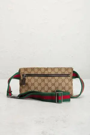 Gucci Double Pocket Belt Bag - Brown