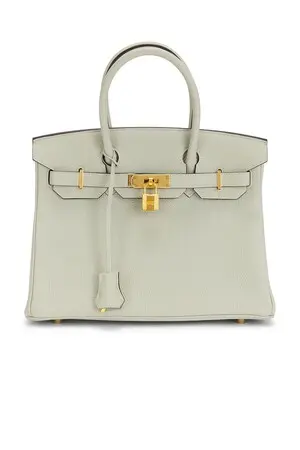 Hermès Togo Birkin 30 Handbag In Mint - Gris Neve