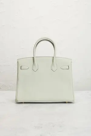 Hermès Togo Birkin 30 Handbag In Mint - Gris Neve