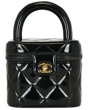 FWRD RENEW Chanel Patent Vintage Vanity Case