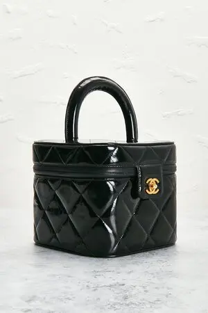 Chanel Patent Vintage Vanity Case