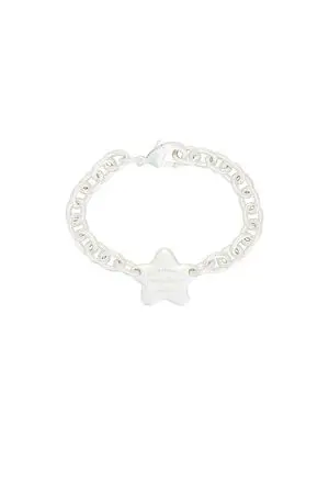 Sandy Liang Star Charm Bracelet In Metallic