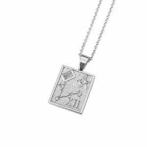 CIER Pisces Zodiac Necklace - Silver