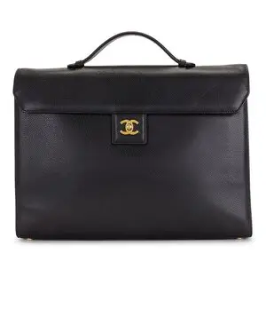 FWRD RENEW Chanel Caviar Vintage Executive Briefcase