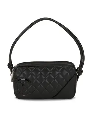 Chanel Calfskin Cambon Ligne Pochette Shoulder Bag - Black